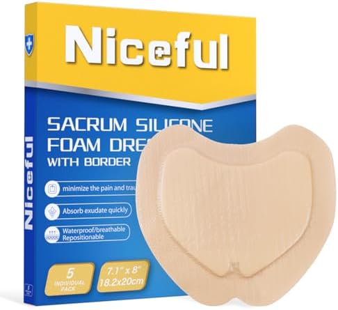 Amazon.com: Niceful Sacral Foam Dressing 7.1"×8", Sacrum Silicone Foam ...