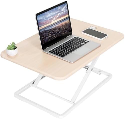 Amazon.com : yoopin Standing Desk Converter Matte Black, Stand up Desk ...