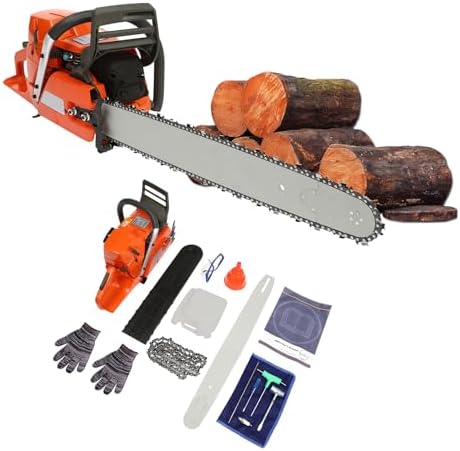 Amazon.com: Gas Chainsaw 72CC Power Chain Saw 24 Inch Guide Board Chain ...