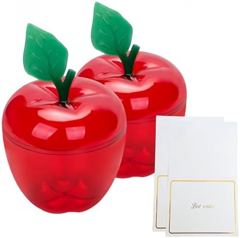 Amazon.com: Yitokmc 5 Pack Plastic Apple Containers Large Red Apple ...