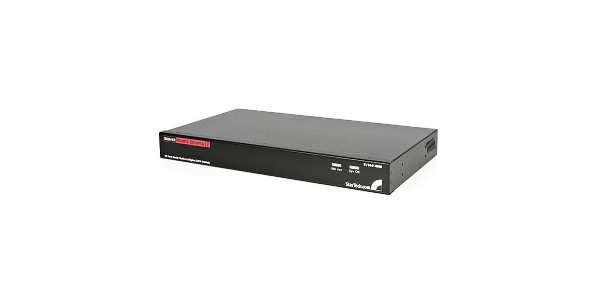 STARTECH.COM 16-Port Digital KVM Switch Over IP Switch for Keyboard ...