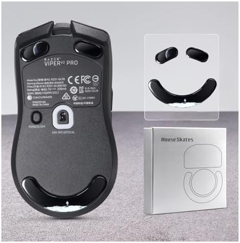 Amazon.com: yiodelu Durable Slimmer Toughened Glass Mouse Skates for ...