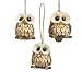 Amazon.com: The Bridge Collection Primitive Sisal Owl Ornaments, Set of ...