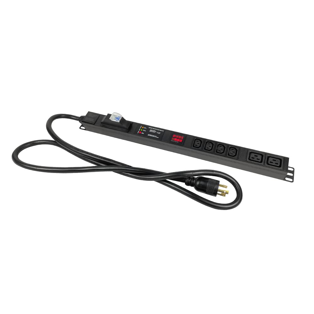 Amazon.com: Metered-Breaker-Surge Protection PDU, 240V, L6-30P, 30A ...