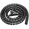 5M Spiral Wrap Cable Tube Cutable Flexible Cable Tidy Tube Cord ...