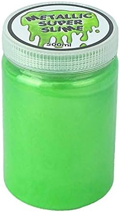 Toyland® Metallic Super Slime – 500ml – 6 Assorted Colours (Green) – TopToy