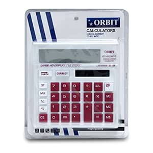 HEINRICHED Orbit OT-512 WTC Check & Correct Calculator, Large Display ...
