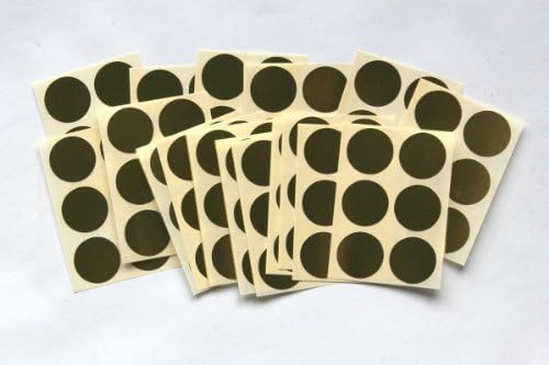 100 Gold Round Stickers - Sticky Coloured Self Adhesive Labels for ...