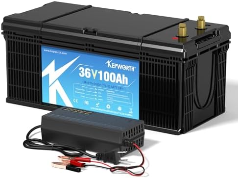 Amazon.com: Repower Flow 36V (38.4V) 105Ah Lithium Battery, 200A BMS ...