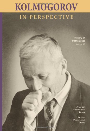 Amazon.com: Kolmogorov in Perspective (History of Mathematics) (History of Mathematics No 20 ...