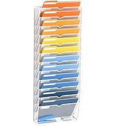 Amazon.com : SUPEASY 10-Tier Wall File Organizer Hanging Wall File ...