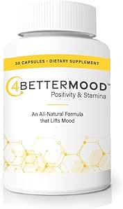 Amazon.com: 4BETTERMOOD Positivity & Stamina Capsule (30ct) Premium ...