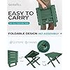 Amazon.com: SERWALL Portable Folding Outdoor Side Table - Adirondack ...
