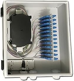 Hanutech Fiber Distribution Box 24 Port SC/PC Wall Mountable Fiber ...