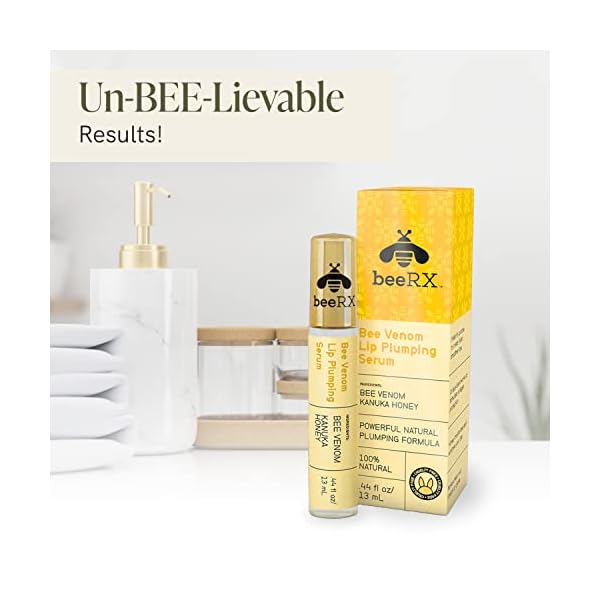 Bee Rx Lip Plumping Serum - Natural Bee Venom Plus Kanuka Honey - Anti ...