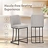 Amazon.com: ALPHA HOME 24” Bar Stool Retro Design of Bar Stool Matte ...