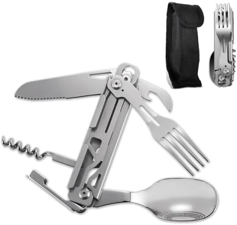 Amazon.com: Portable 5-in-1 Camping Utensils - Detachable Travel ...