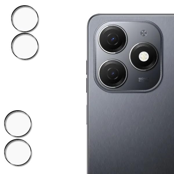 IRFAN DOMCHI Compatible for Tecno Spark 20 Camera Lens Unbreakable 5D ...