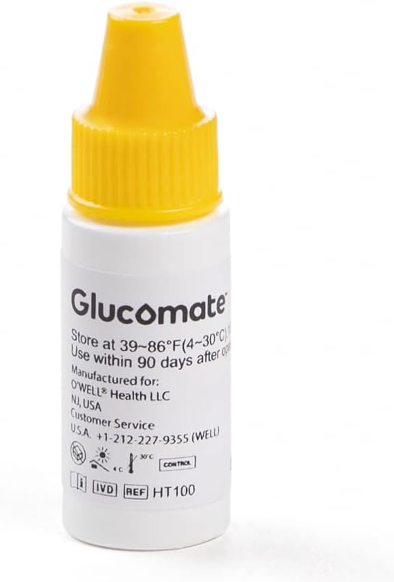 Amazon.com: OWELL Glucomate HT100 Blood Glucose Test Strips, 50 Count ...