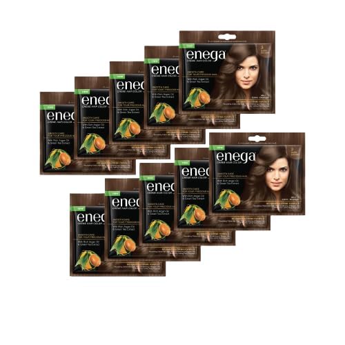 Amazon.com : Enega No Ammonia Grey Coverage Long Lasting Creme Hair ...