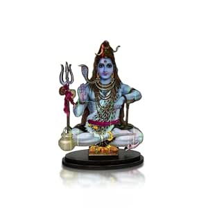 Buy MDF Cutout Double Sided Aashirwad Shiv Ji 2D Idol Mahadev/Mahakal ...