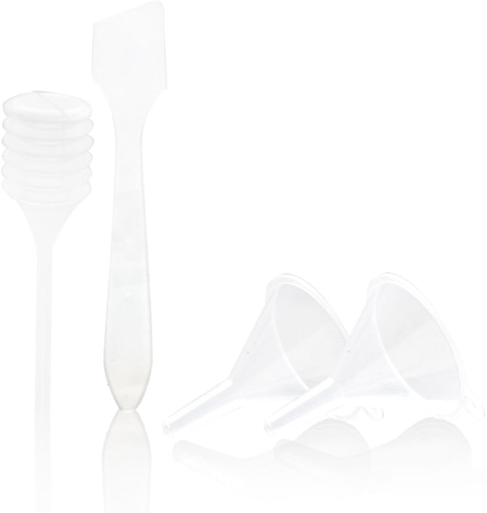 Amazon.com : Plastic Funnels to fill Travel Bottles, Spatula and ...