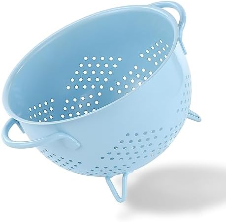 Amazon.com: Metal Colander Set of 2, Strainer Basket with Handles 3.5 ...