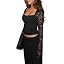 Women's Lace Trim Square Neck T Shirt Y2K Long Flare Cuff Sleeve Basic ...