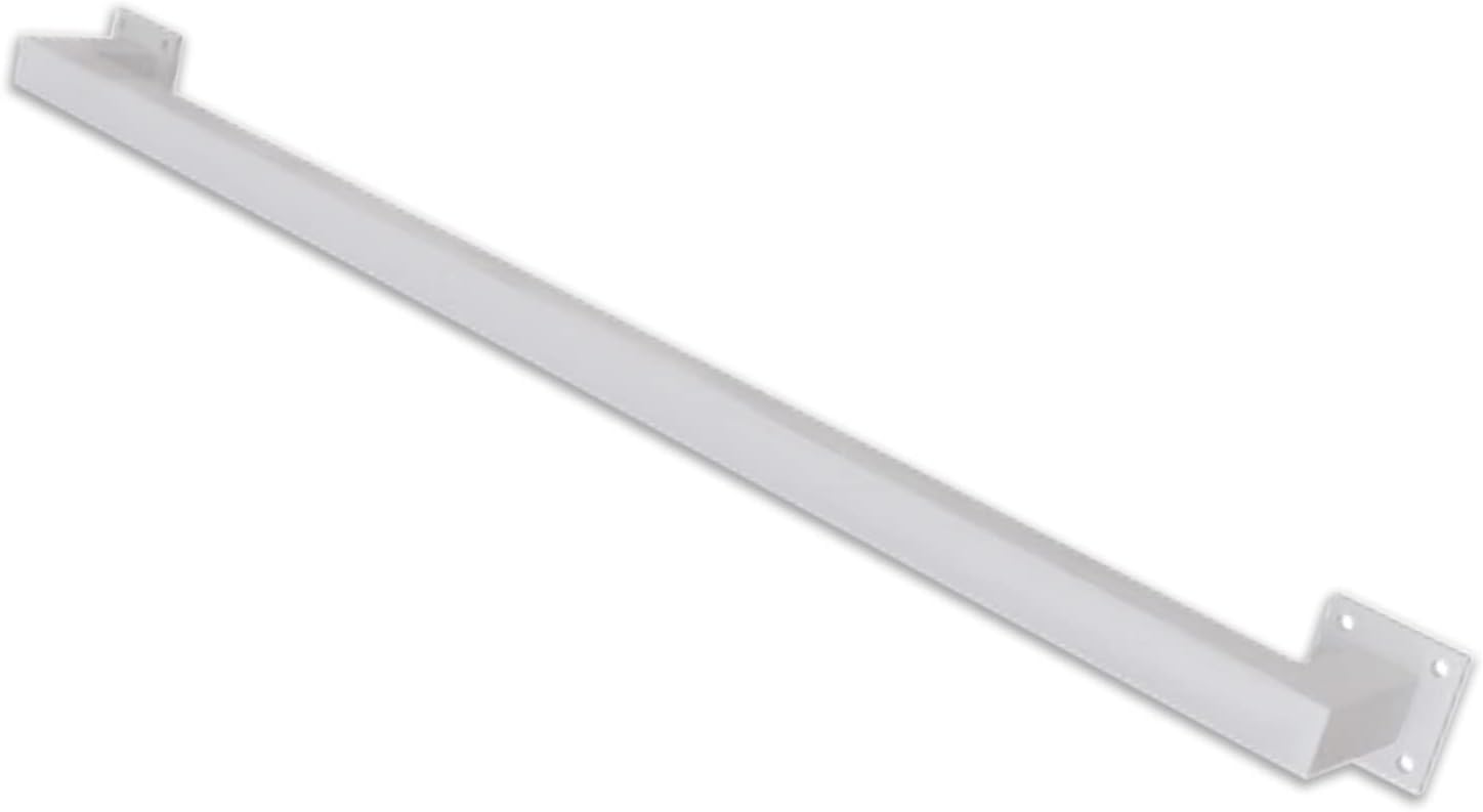 Stairs Banister Handrail White Square Outdoor Grab Rail, Wrought Iron ...