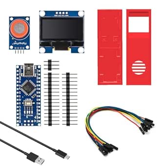 Electrobot MQ3 Alcohol Sensor DIY Kit with Nano Microcontroller, 0.96 ...