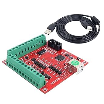 Amazon.com: 4-Axis USB Breakout Board Controller 100Khz Control Card ...