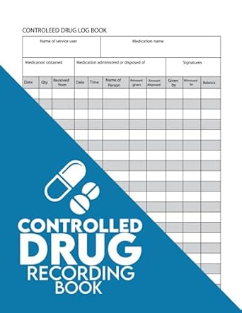 controlled drug recording book: Controlled Drugs Book For Hospital ...
