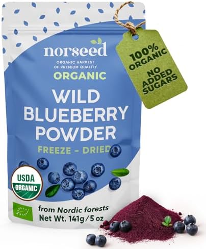 Amazon.com: Wild Blueberry Powder Organic 5 Ounce Bag USDA Certified ...