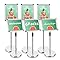 Mutualsign 6Pack A4 Stand Sign Holder Display Free Standing Signs ...