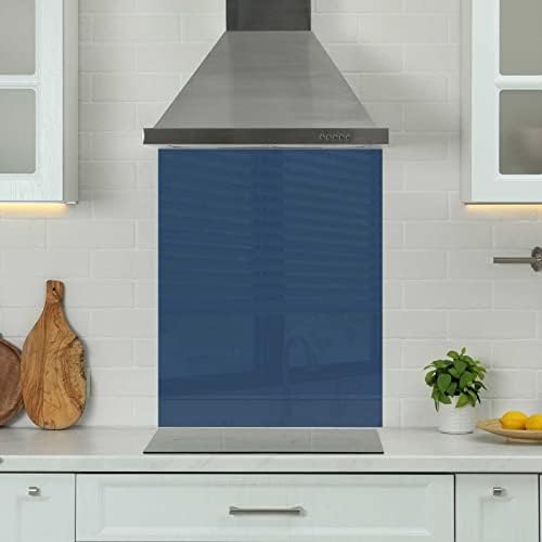 Premium 60 cm x 75 cm Water Splash Glass 6mm Kitchen Splashback Heat ...