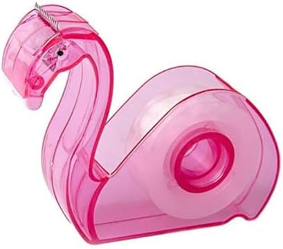 Amazon.com : Hibucuo Cute Tape Dispenser Desktop, Cartoon Flamingos ...