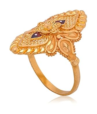 Senco Gold Aura Collection 22k Yellow Gold Ring : Amazon.in: Jewellery