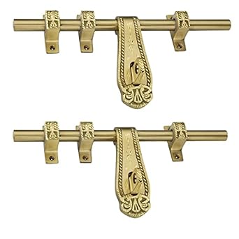 14 inches Matt Finish Single Door , Double Door Brass Aldrop / Door ...