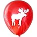Amazon.com: Moose Balloons (16 pcs) by Nerdy Words (Red) : Home & Kitchen