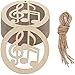 Amazon.com: JANOU 20pcs Music Notes Shaped Wood DIY Craft Cutouts ...