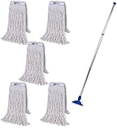 Abbey Professional Heavy Duty Kentucky Mop Handle and Bucket with two ...