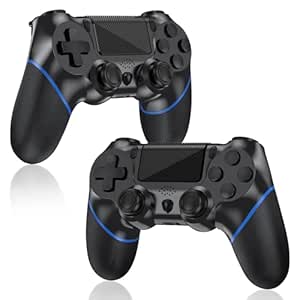 Amazon.com: Turquvix 2 Pcs Wireless Controller Compatible with PS4/Pro ...