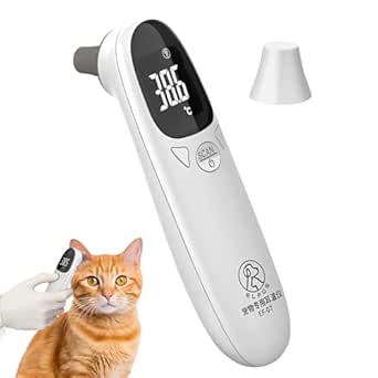 Ear Thermometers - Pet Ear Thermometer For Dogs | Cat And Dog Ear Temperature Monitor ...