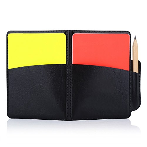 Soccer Referee Card, PVC Football Match Soccer Game Referee Notebook ...