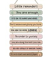 Amazon.com: Romart Little Reminders Wall Decor: Boho Wooden ...