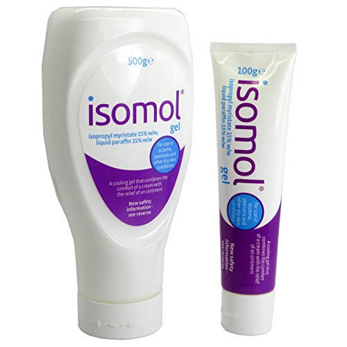 Isomol Moisturising Gel 100g + 500g for Eczema, Psoriasis and Dry Skin ...