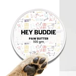 Hey Buddie Plant Based Paw Butter for Dogs Cracked Paws | 100 GM | Lick Safe Paw Cream That ...