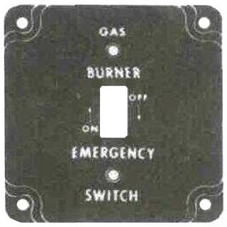 Mulberry 41025 Steel 1-Gang Gas Burner Cover Plate 4 Inch x 4 Inch ...