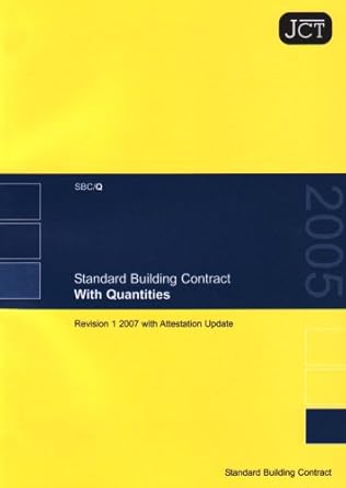 JCT: Standard Building Contract With Quantities: Amazon.co.uk ...
