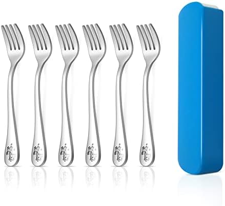 HaWare Toddler Fork, 6 Pcs Stainless Steel Kids Forks Set, Small Metal ...